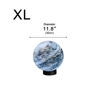 Round Glass Planets Waterproof Modern Outdoor Fence Post Lights Pillar ...