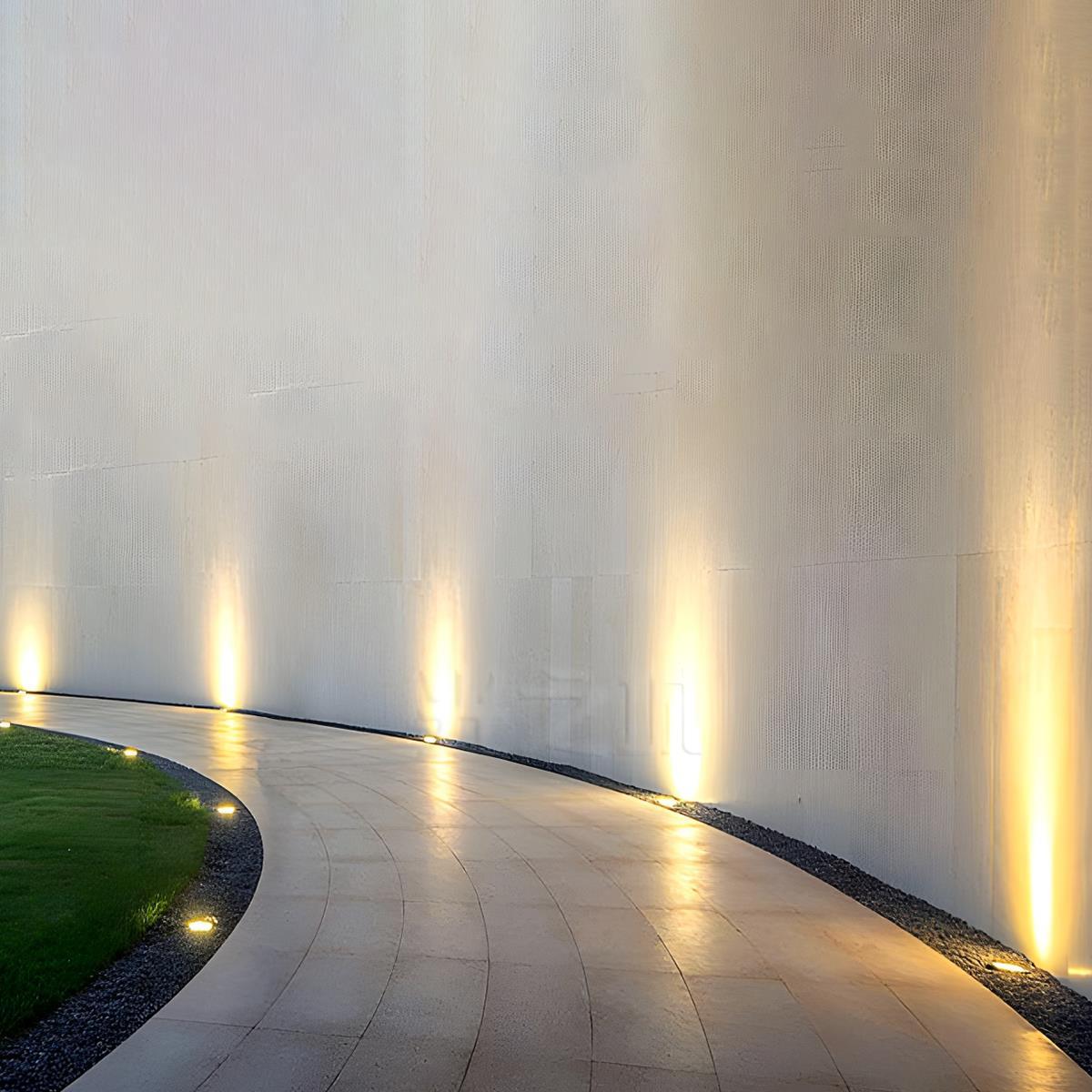 Round Outdoor LED In-Ground Lights Landscape Lights Wall Washer Lights ...