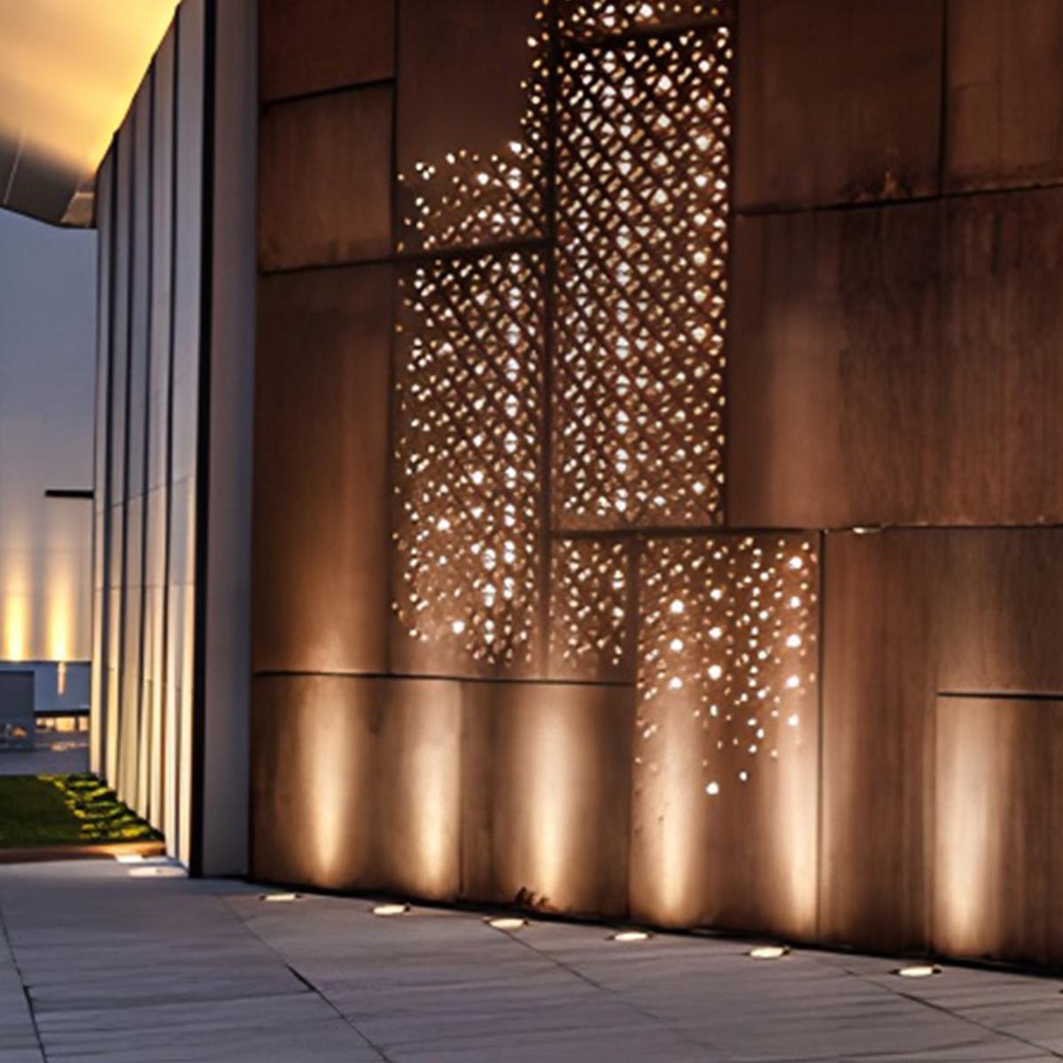 Round Outdoor LED In-Ground Lights Landscape Lights Wall Washer Lights ...