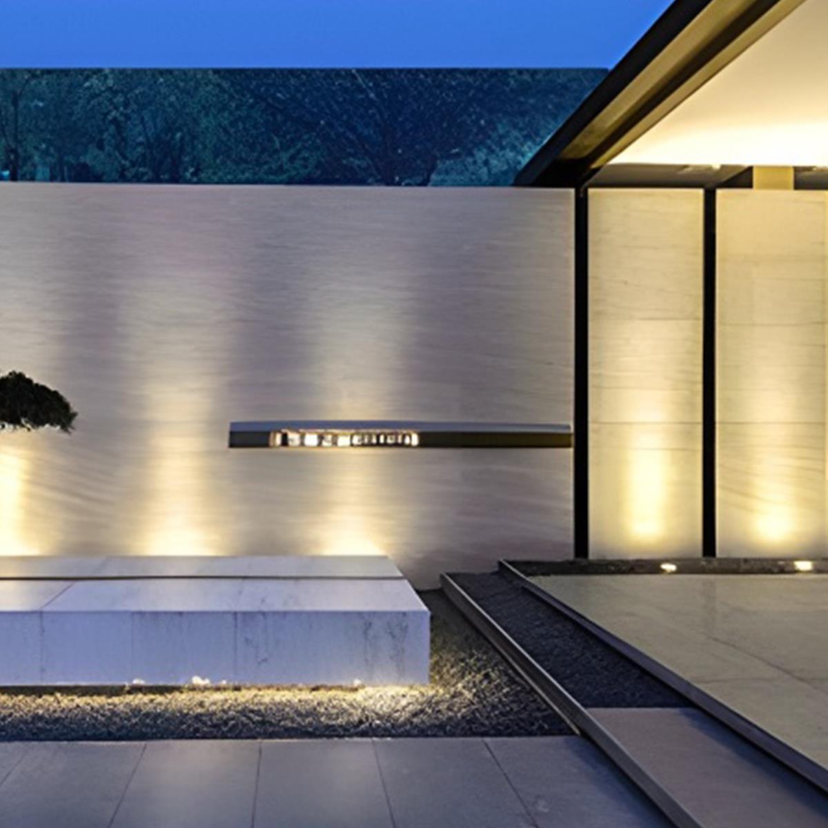 Round Outdoor LED In-Ground Lights Landscape Lights Wall Washer Lights ...