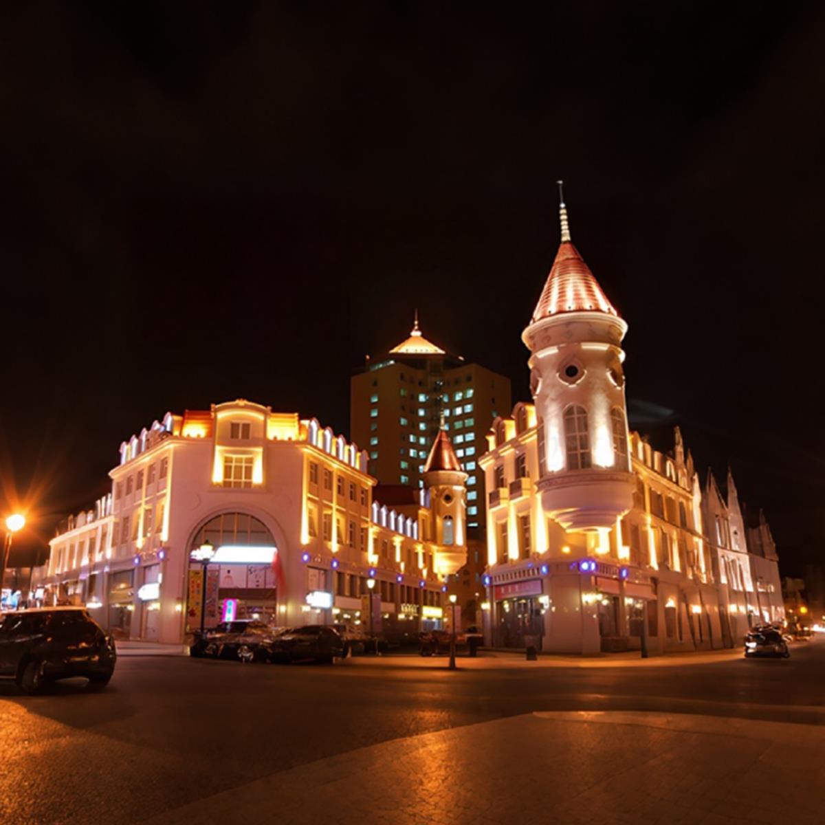 Round Waterproof Outdoor LED Spot Tree Lights Building Exterior Light ...