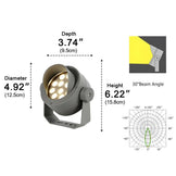 Round Waterproof Outdoor LED Spot Tree Lights Building Exterior Light ...
