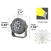 Round Waterproof Outdoor LED Spot Tree Lights Building Exterior Light ...