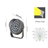 Round Waterproof Outdoor LED Spot Tree Lights Building Exterior Light ...