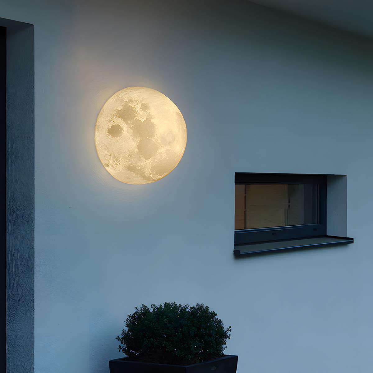 Solar Hemisphere Half Moon Wall Sconce Lighting Waterproof Outdoor ...