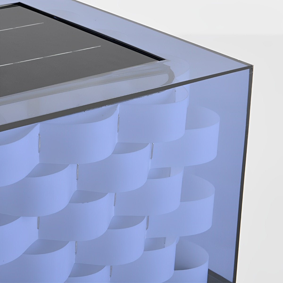 Solar LED Waterproof Pixel Cubed Weave Outdoor Post Lights Pillar Lamp ...