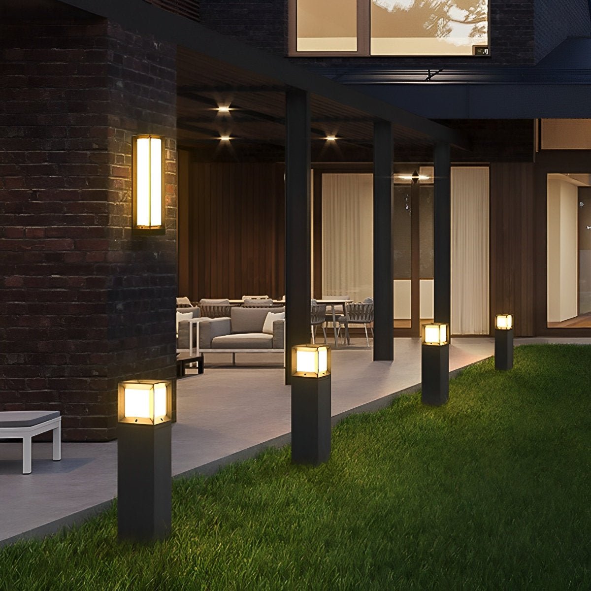 Waterproof Modern LED High Pole Outdoor Post Lights – Metal Street Lamp ...