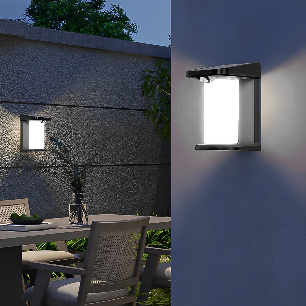Modern Minimalist Solar Waterproof LED Motion Sensor Outdoor Wall ...