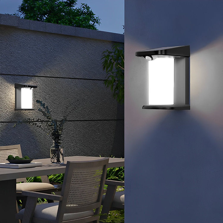Modern Minimalist Solar Waterproof LED Motion Sensor Outdoor Wall ...