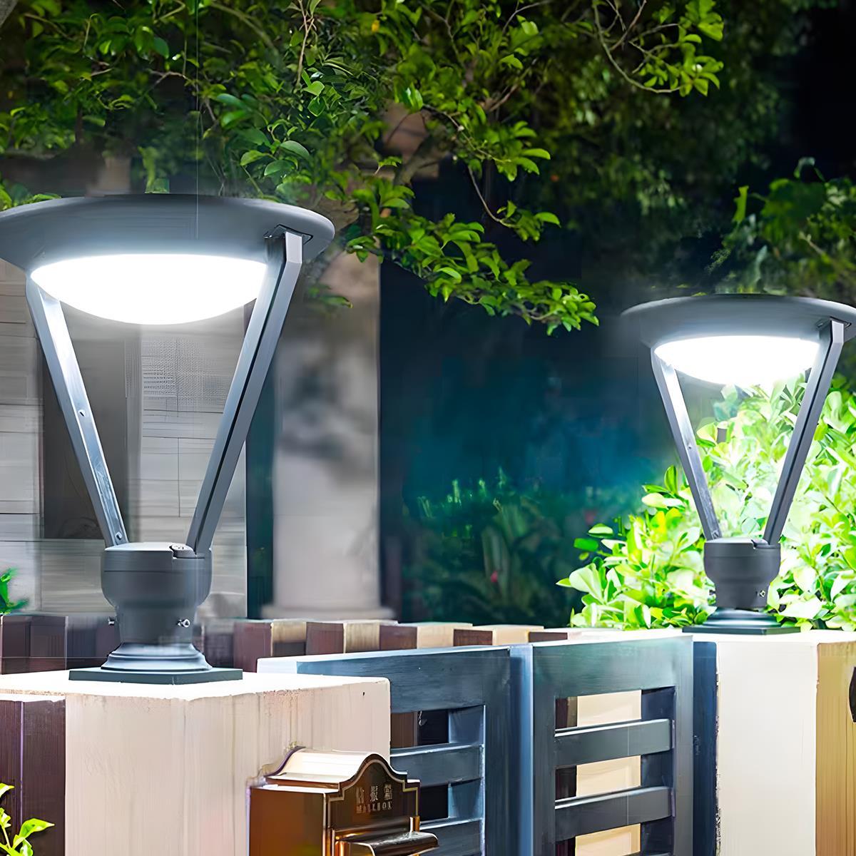 Modern Hourglass LED Post Cap & Pillar Lights – Waterproof Outdoor ...