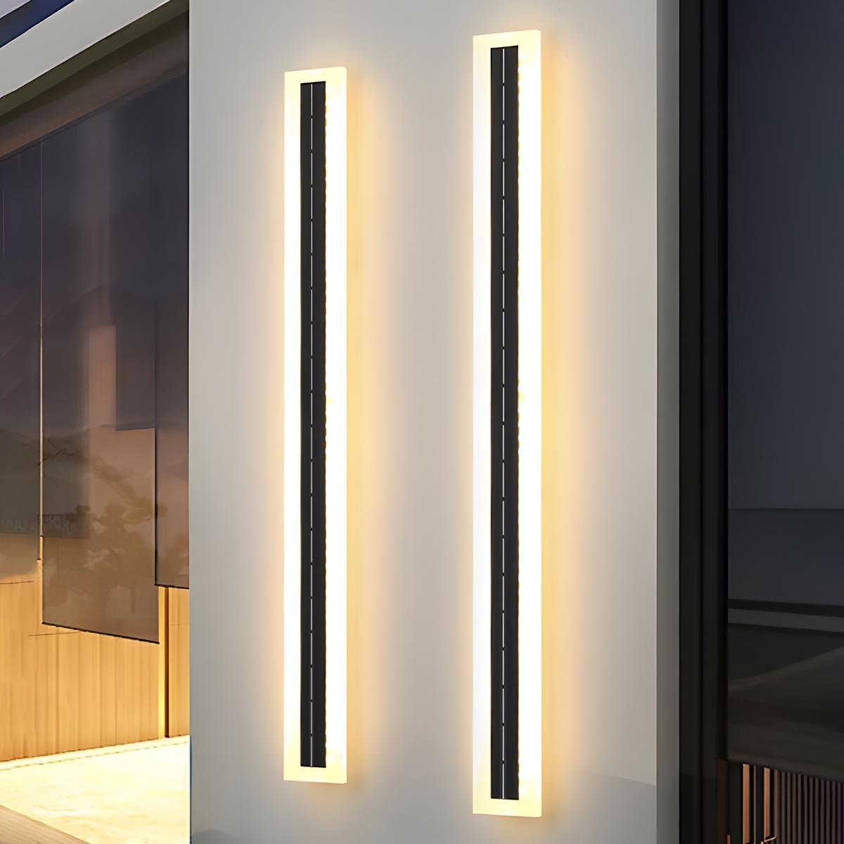 Solar Waterproof Outdoor LED Strip Porch Light Exterior Wall Scone ...