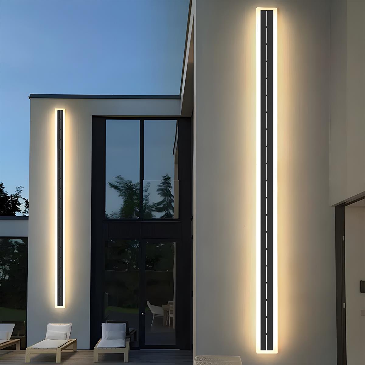 Solar Waterproof Outdoor LED Strip Porch Light Exterior Wall Scone ...