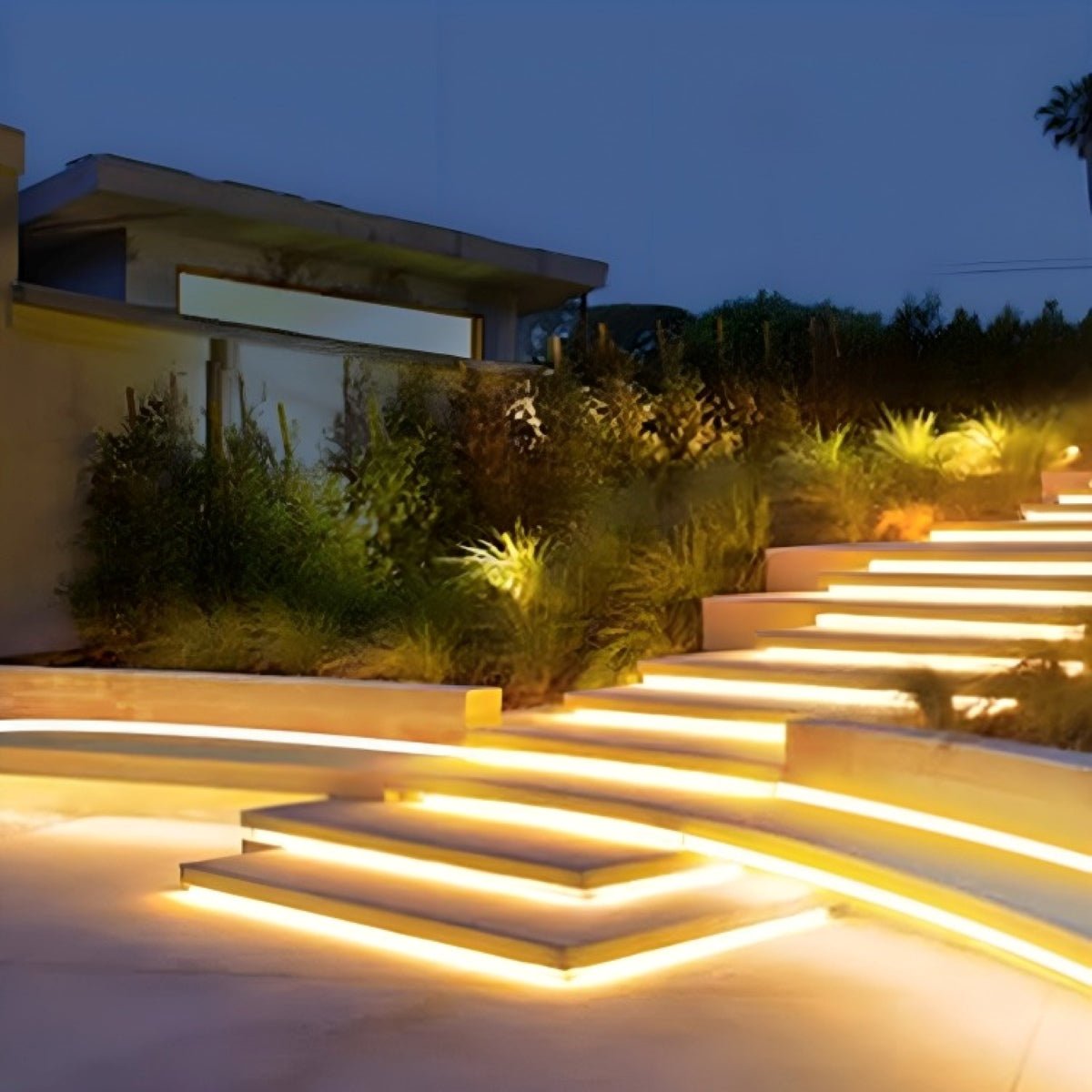 Solar Waterproof Outdoor Recessed LED Linear Light DIY 33ft Super ...