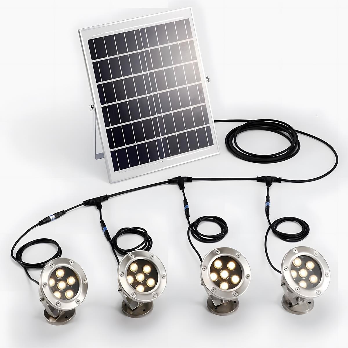 Solar Waterproof Outdoor RGB Submersible Underwater Led Light Landscape ...