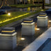 Square LED Waterproof Modern Solar Post Caps Light Pillar Light Column ...