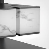 Square Hollow LED Waterproof Outdoor Solar Deck Lights Pillar Light ...