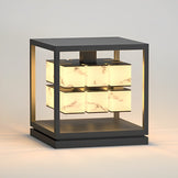 Square Hollow LED Waterproof Outdoor Solar Deck Lights Pillar Light ...