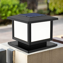 Square Tower Waterproof Solar Post Cap Light LED Column Light Fence ...