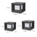 Square Loop Creative Waterproof LED Black Modern Solar Post Caps Lights ...