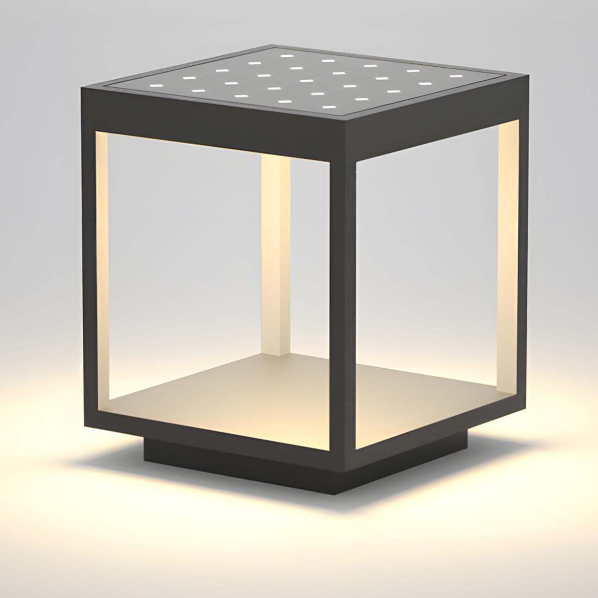 Modern Square Hollow Frame LED Post Cap & Pillar Lights – Waterproof ...