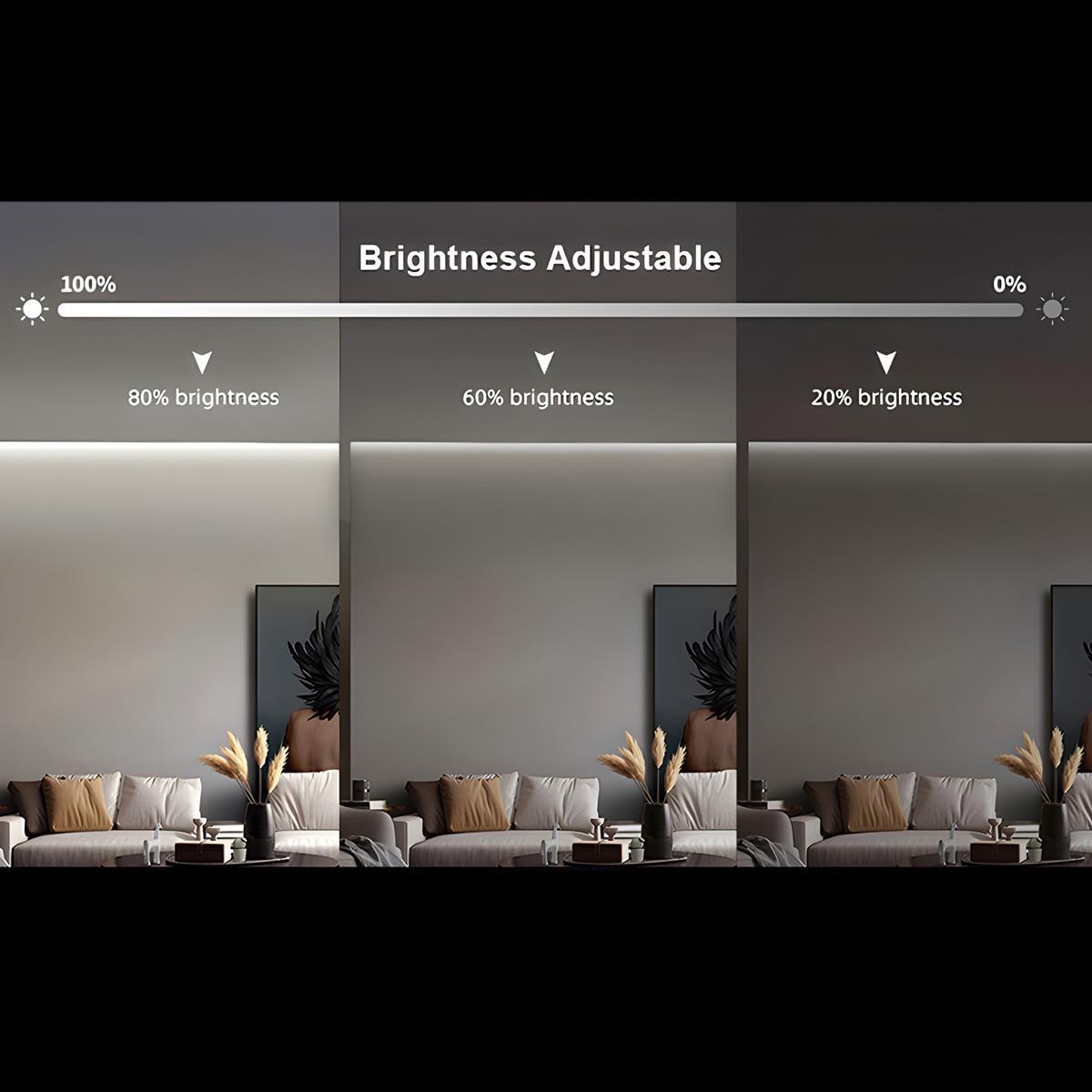 USB DIY SkyLine Waterproof Recessed LED Flexible Linear Light Mirror ...