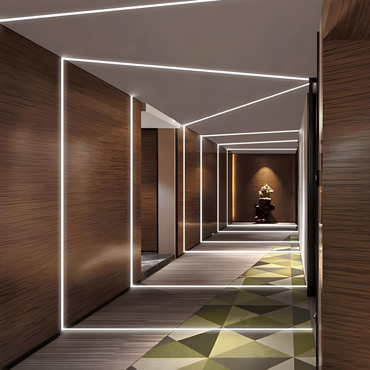 USB DIY SkyLine Waterproof Recessed LED Flexible Linear Light Mirror ...