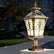 Victorian Medieval Fence Post Lights Pattern LED Garden Lamp Column ...