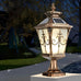 Victorian Medieval Fence Post Lights Pattern LED Garden Lamp Column ...