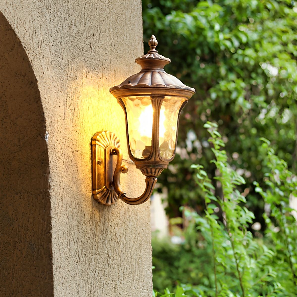 Vintage Dome Waterproof Outdoor LED Porch Light Exterior Wall Sconce ...