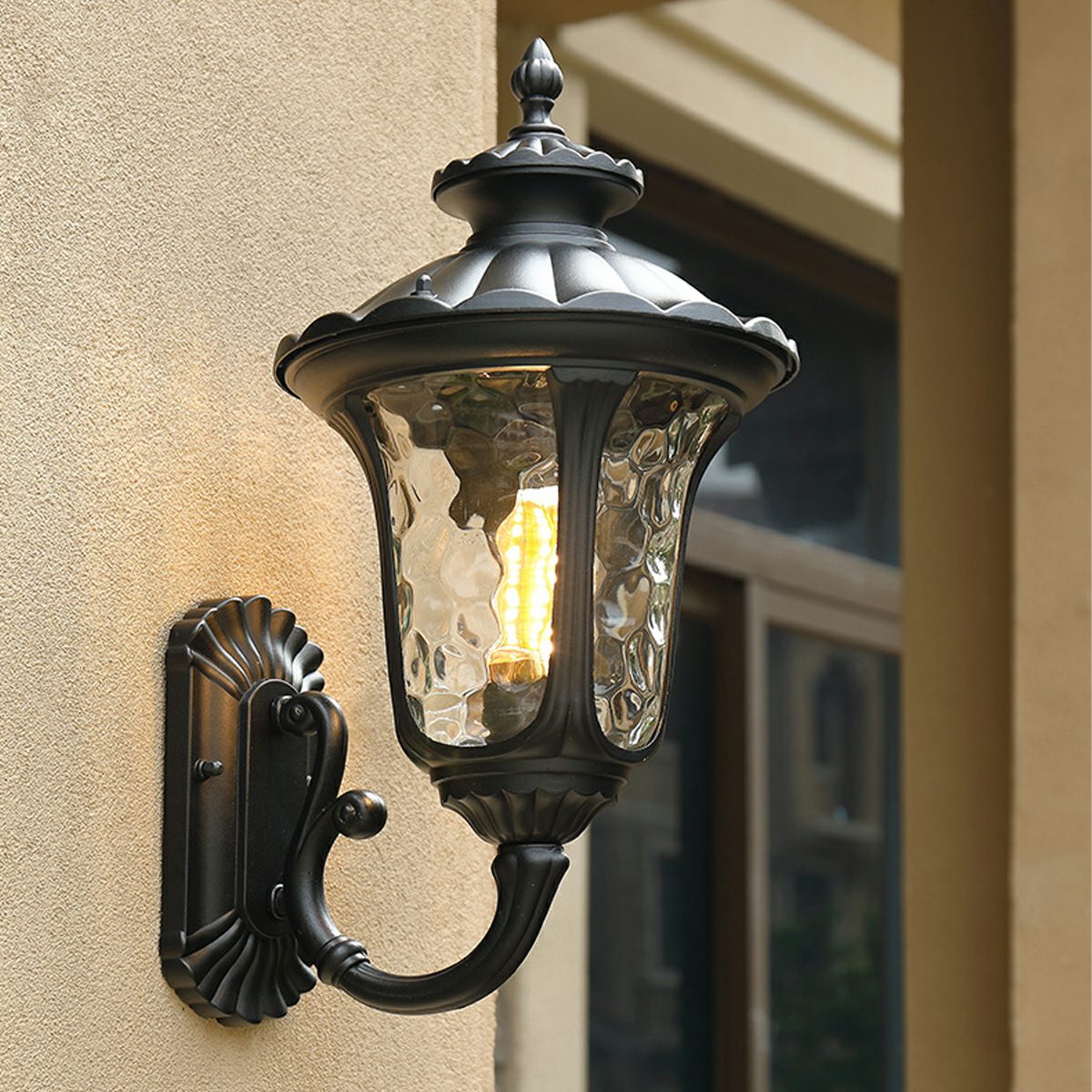 Vintage Dome Waterproof Outdoor LED Porch Light Exterior Wall Sconce ...