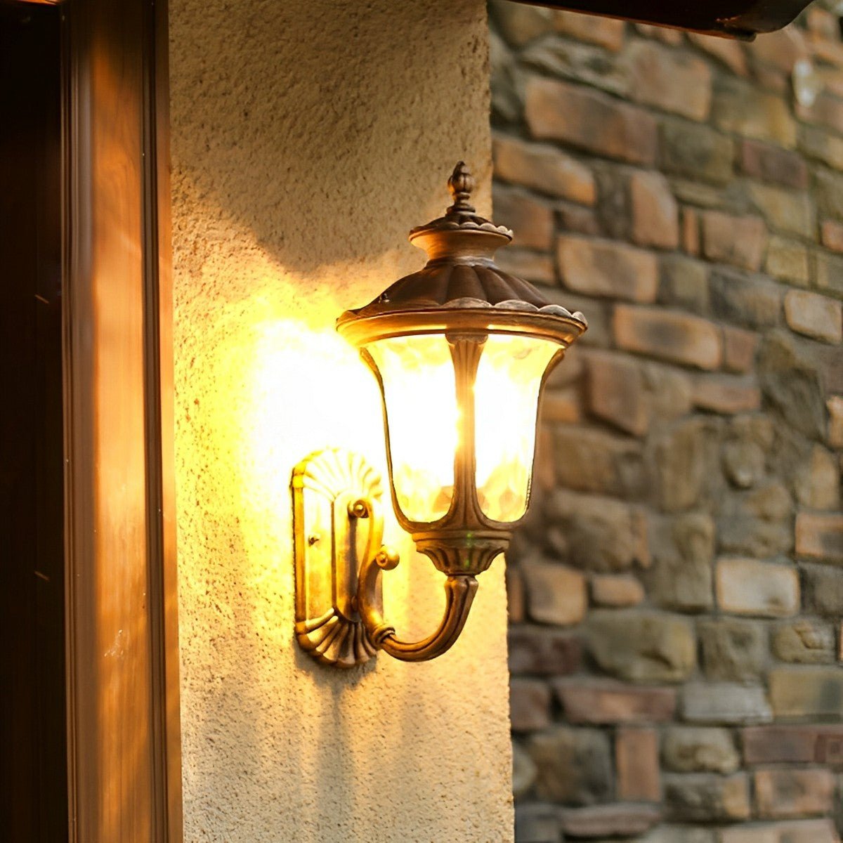 Vintage Dome Waterproof Outdoor LED Porch Light Exterior Wall Sconce ...