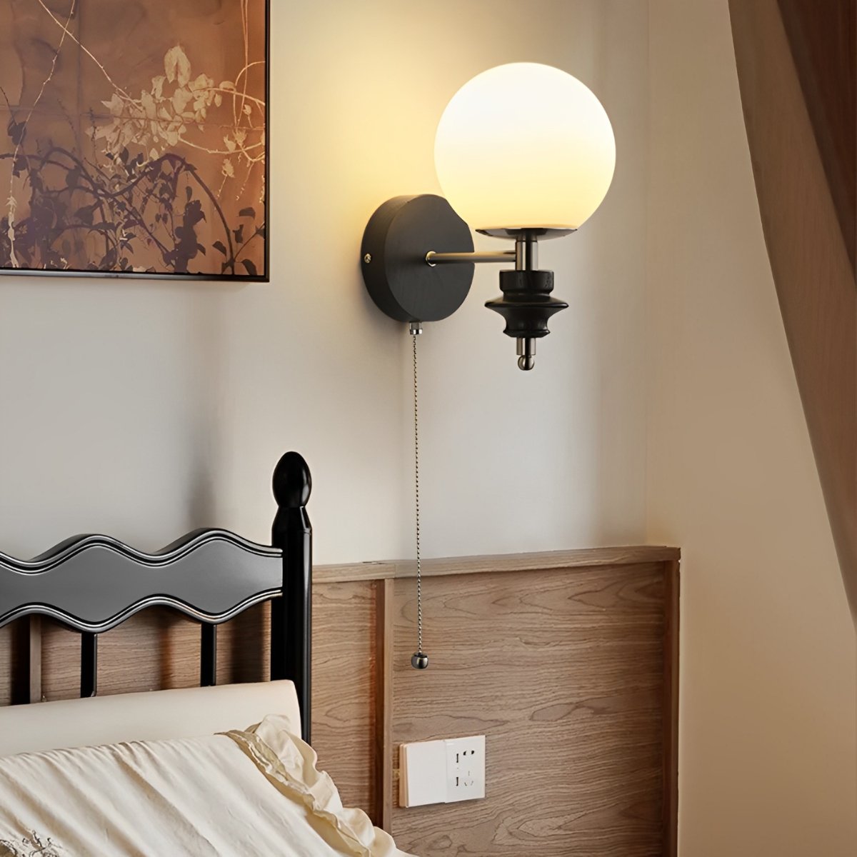 Vintage Farmhouse Indoor Globe Wall Sconces Wall Lights Mid Century ...