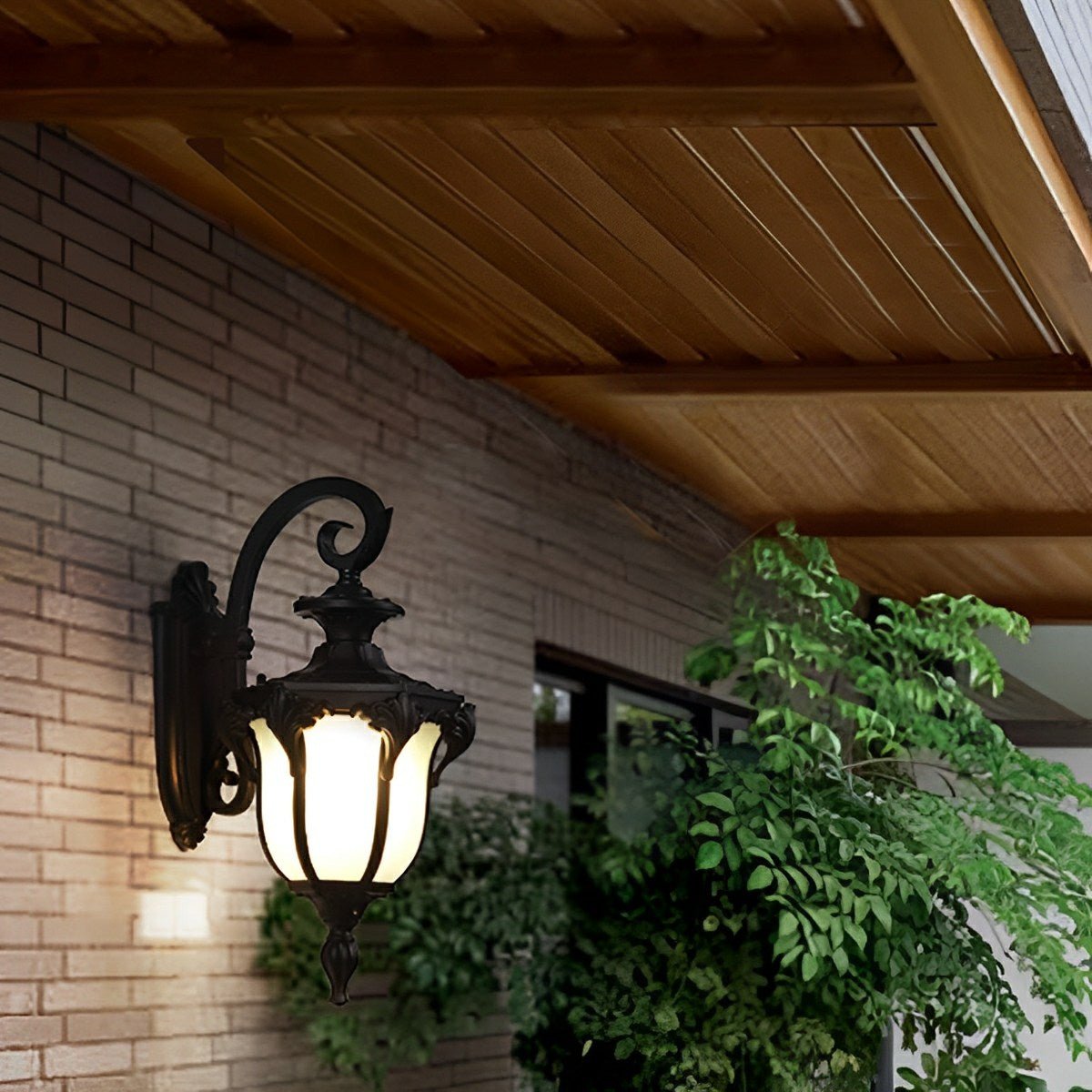 Vintage Waterproof Outdoor LED Porch Light Exterior Wall Sconce ...