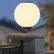Moon Waterproof Dimmable LED Solar Post Caps Lights Pillar Globe Ball ...