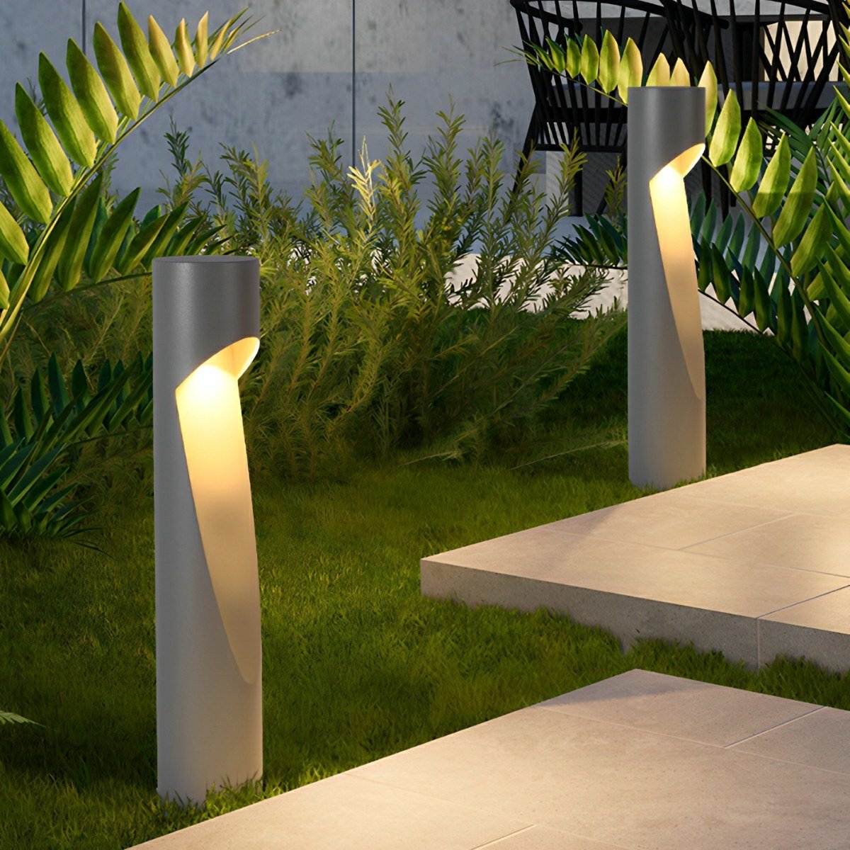 Modern Waterproof Bollard LED Outdoor Grass Pathway Lights Post Light ...