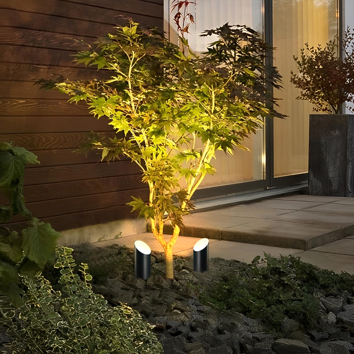 Waterproof Outdoor Cylinder LED Spot Light – Hardwired Landscape ...