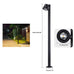 Waterproof Creative Modern Outdoor Street Pole Lights Flash Black 2 Way ...