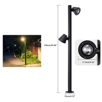 Waterproof Creative Modern Outdoor Street Pole Lights Flash Black 2 Way ...