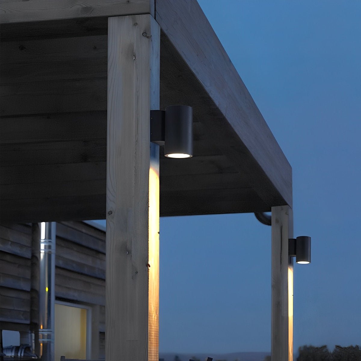 Waterproof Modern Minimalist UP and Down Wall Light Glass LED Outdoor ...