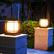 Waterproof Black Cube LED Outdoor Post Cap Lights, Pillar Lights ...