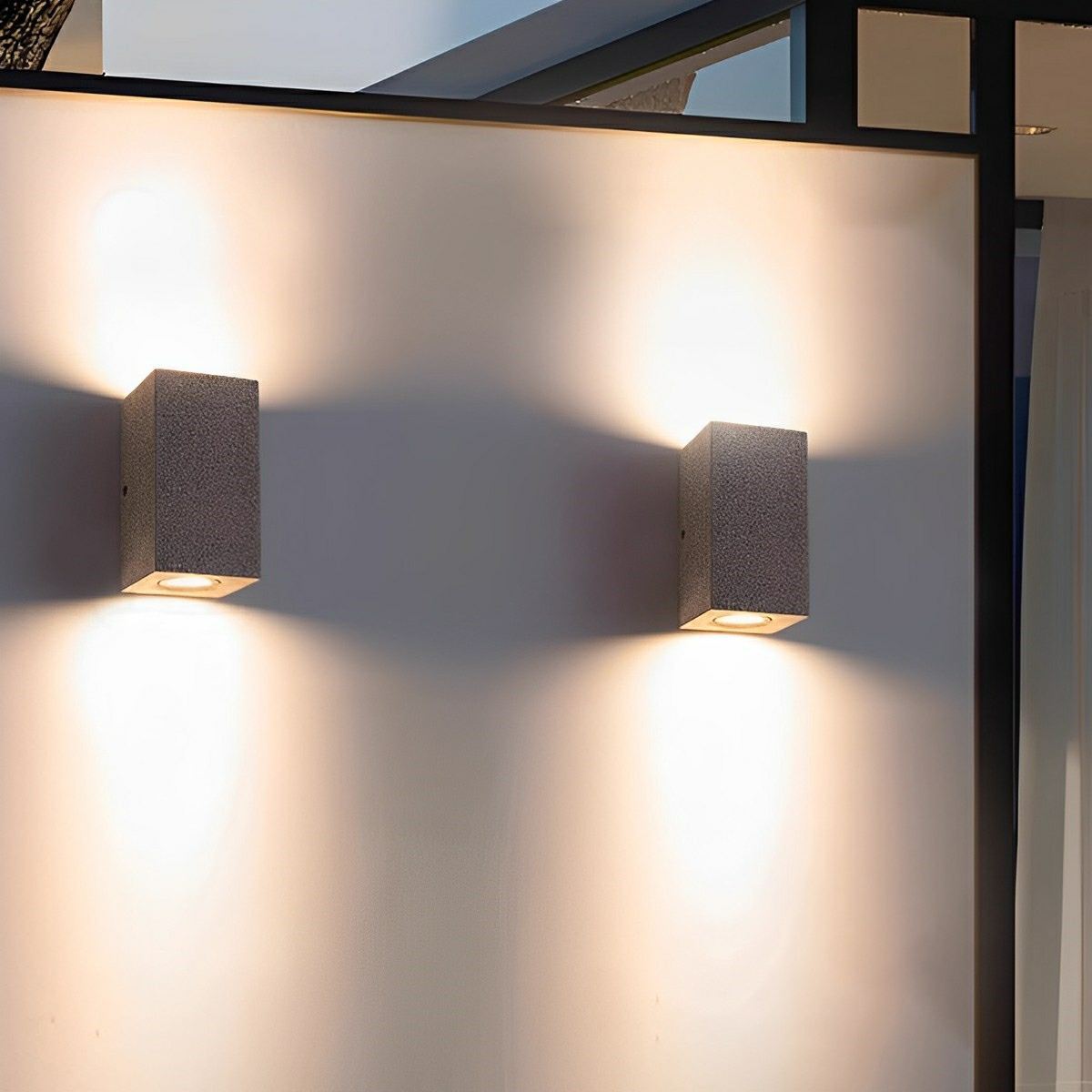 Waterproof Outdoor Minimalist Cement LED Porch Light Exterior Wall ...