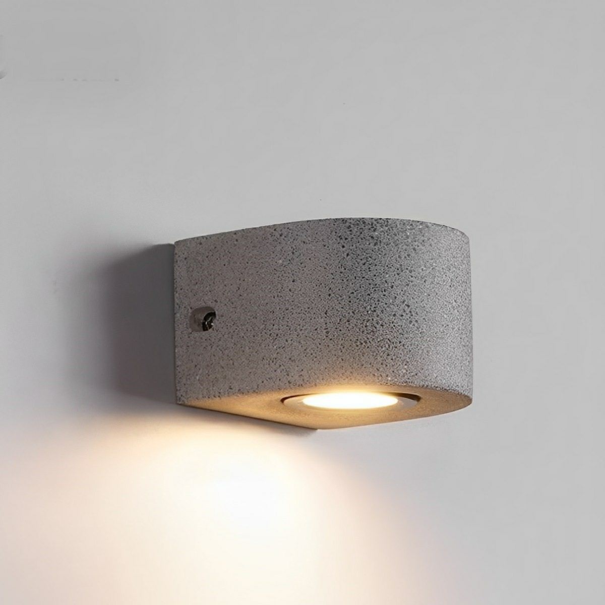 Waterproof Outdoor Minimalist Cement LED Porch Light Exterior Wall ...