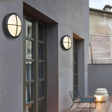 Waterproof Outdoor LED Round Porch Light Exterior Wall Scone Lights ...