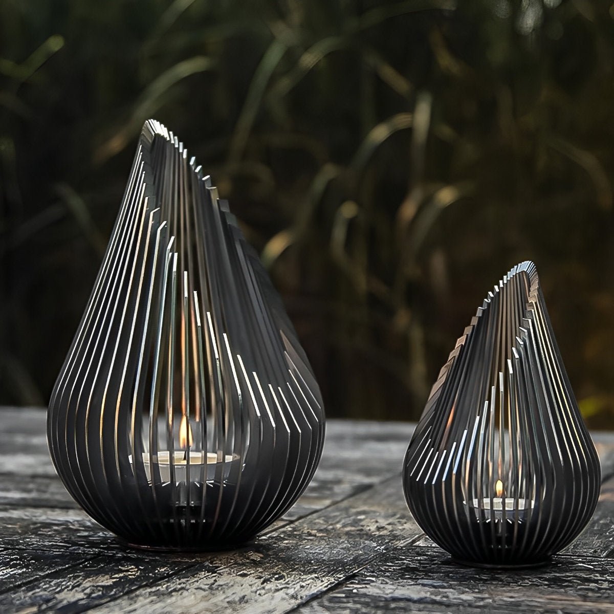 Waterproof Post-Modern Minimalist Unique Outdoor Steel Tulip Tea-Light ...