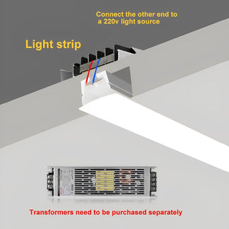DIY Waterproof Recessed Silicone Low Voltage Flexible LED Strip Linear ...