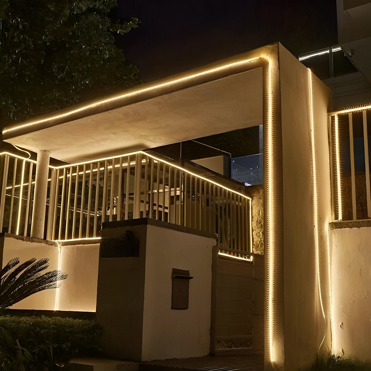 DIY Waterproof Recessed Modern Indoor Flexible LED Strip Lights Outdoor ...