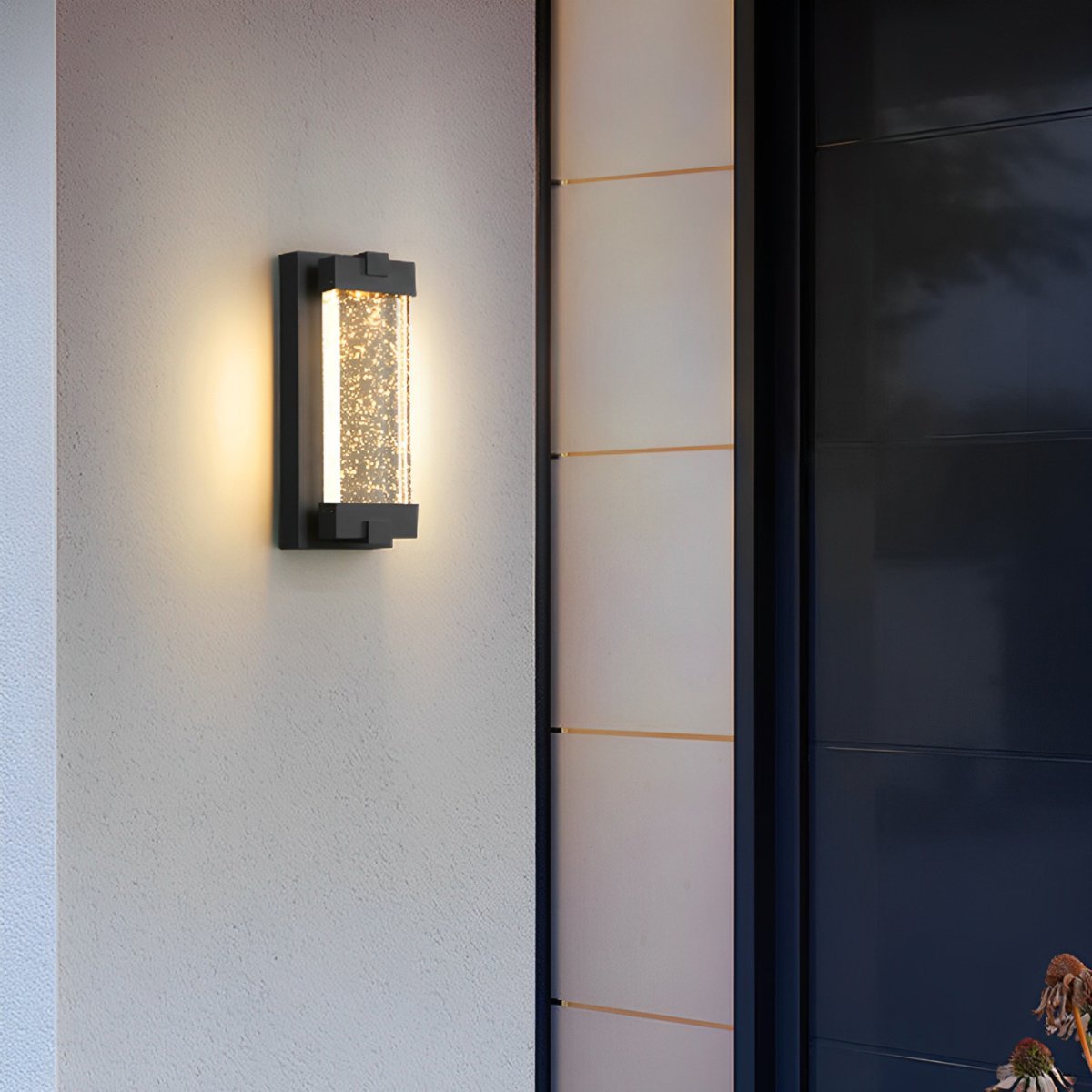Waterproof Rectangle Crystal LED Outdoor Wall Sconces Lighting Wall ...