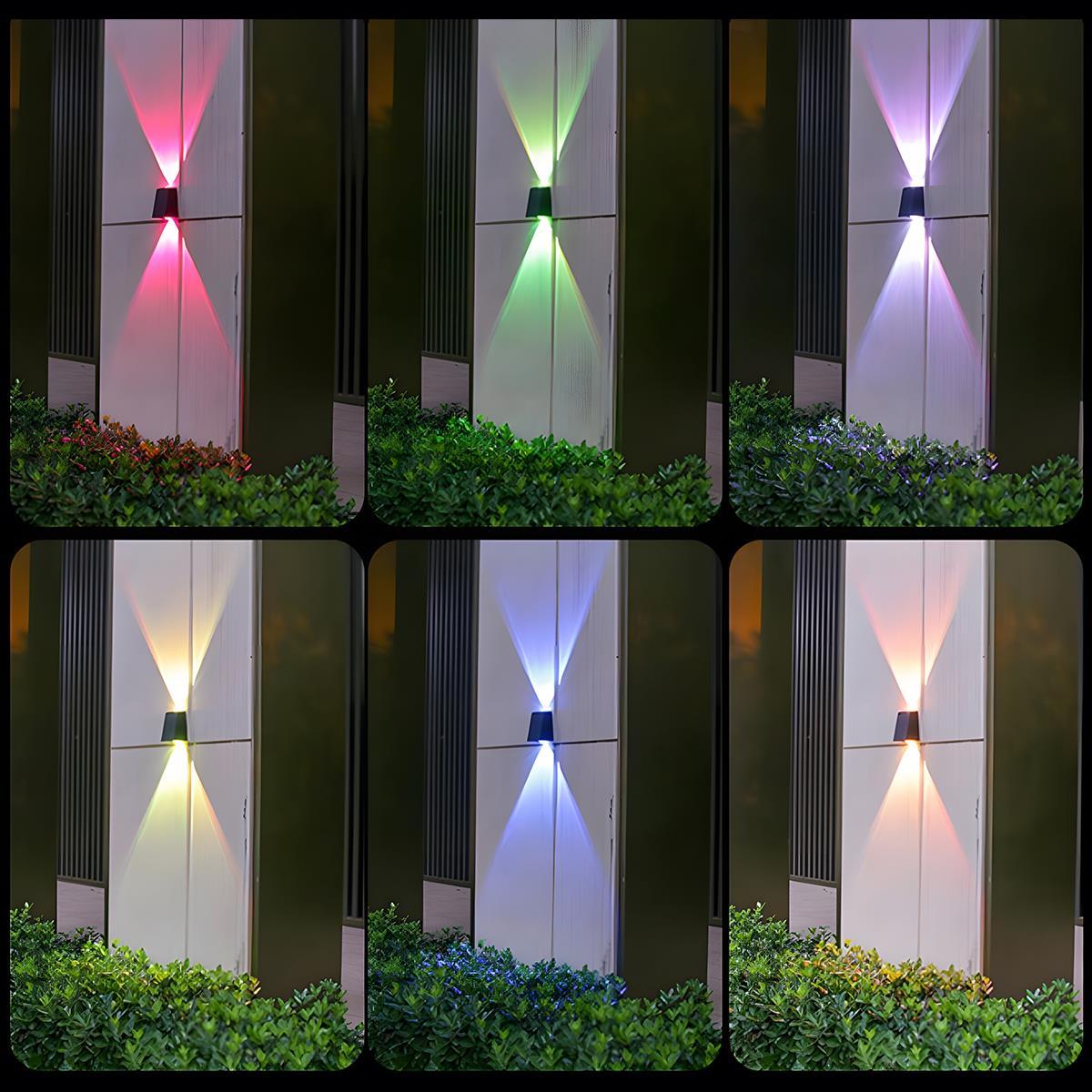 Solar Waterproof Modern Led Up and Down Wall Washer Lights Aircraft ...