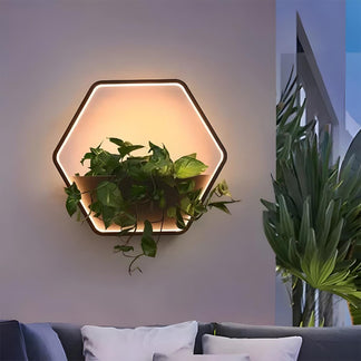 Waterproof Solar LED Outdoor Wall Light Wall Wall Sconce Plants Pot ...