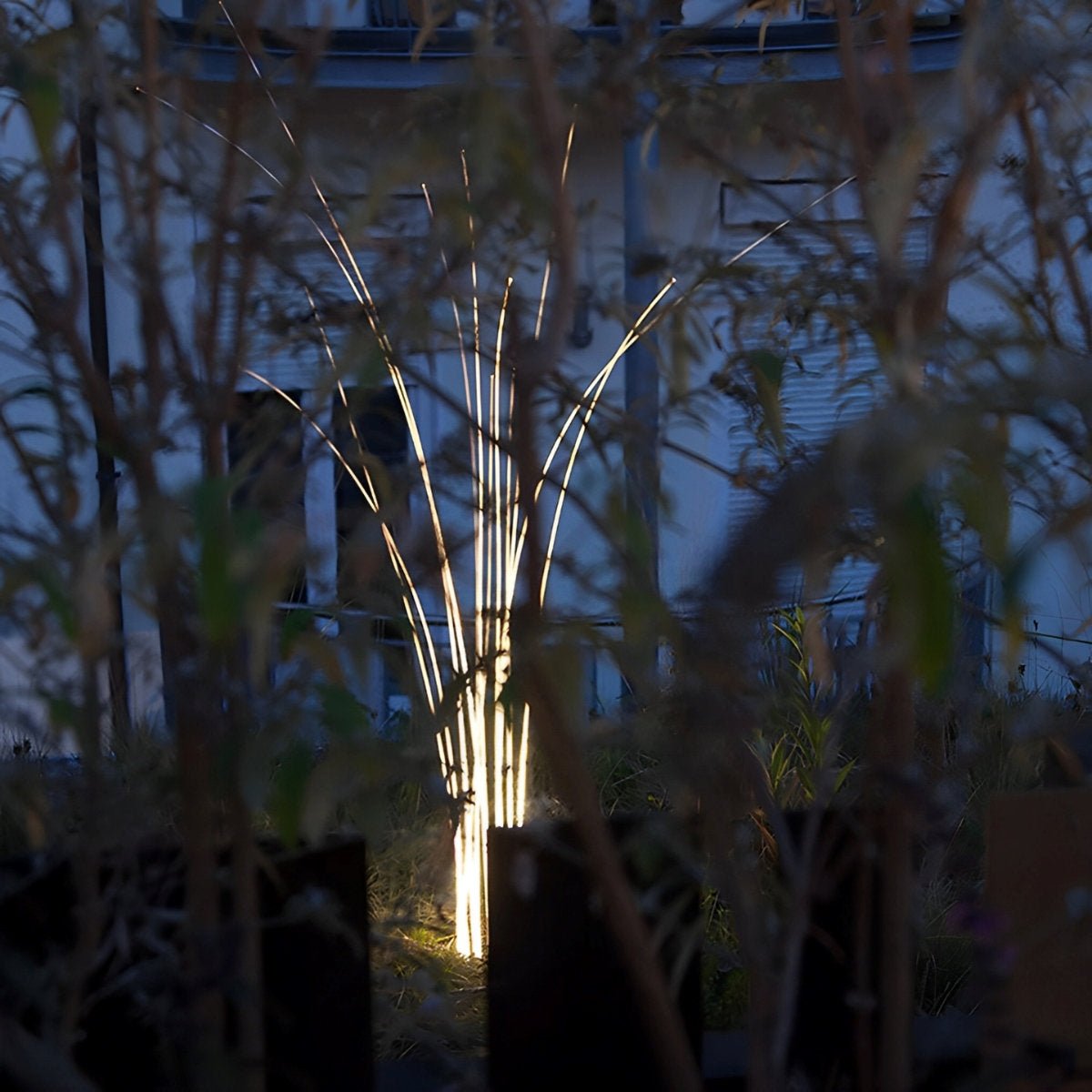 Waterproof LED Reed Fiber Optic Shaped Lawn Landscape Light for Patio ...